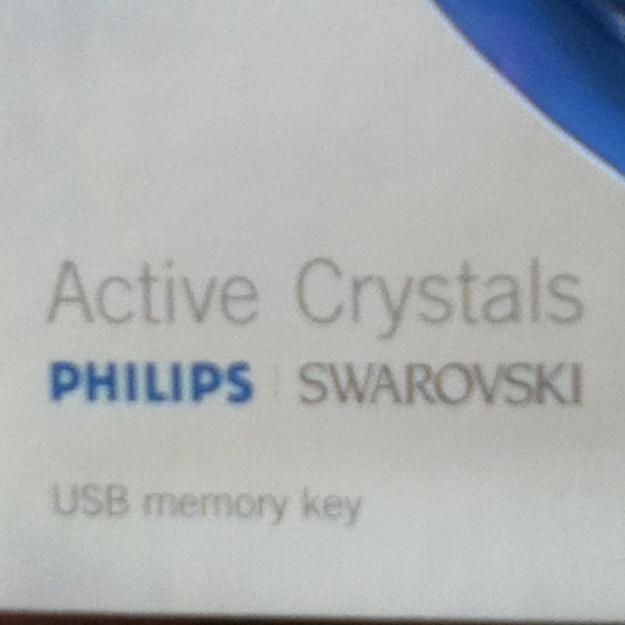 Active crystals philips swarovski usb memory key con... | Depop