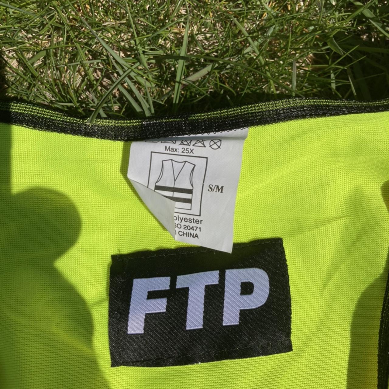 FTP neon safety vest size S/M. Only worn once.... - Depop