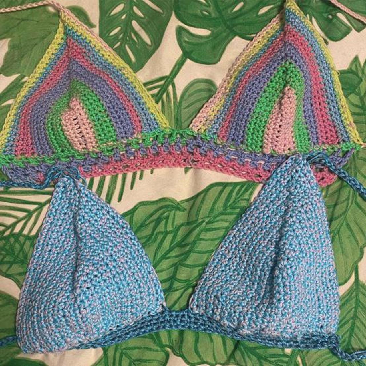 Handmade crochet bras - can be custom made however u... - Depop