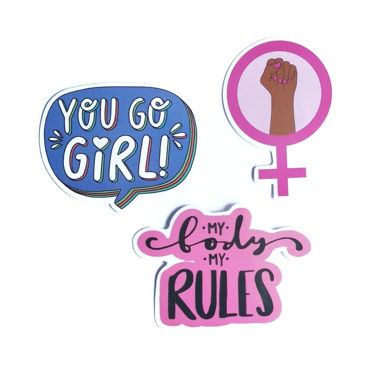 Girl Power sticker set 💞♀️ 🍑 Check out... - Depop