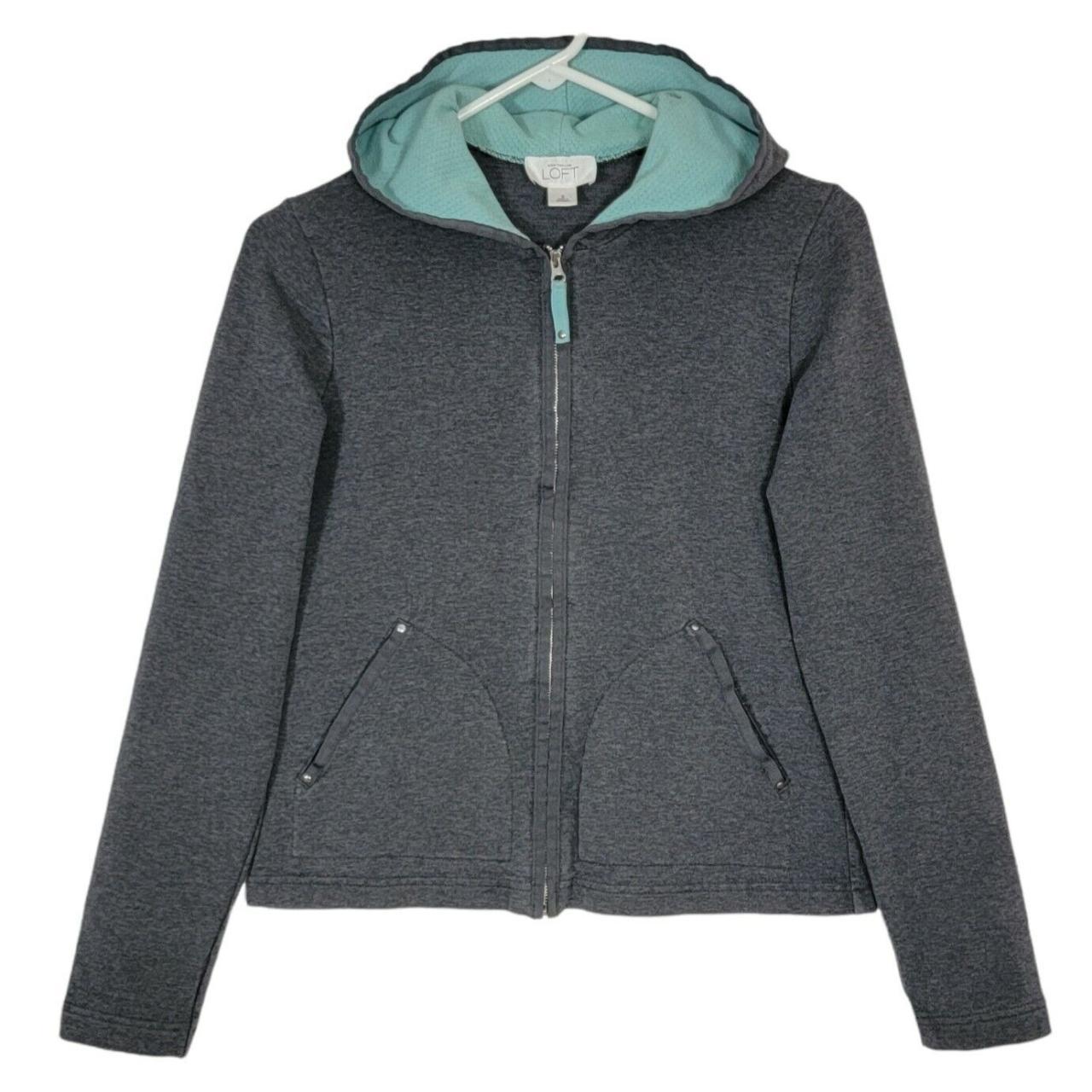 Ann Taylor Loft Full Zip Up Hoodie Womens S Long Depop