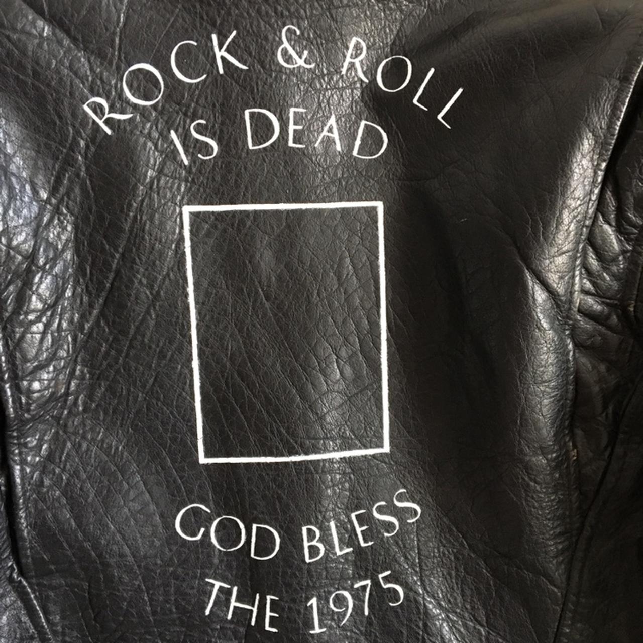 The 1975 leather jacket from their pop-up shop in... - Depop