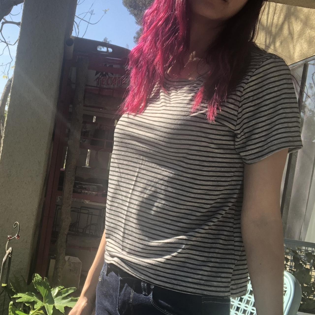 Full tilt Black & grey shirt Size:Medium Fits more... - Depop