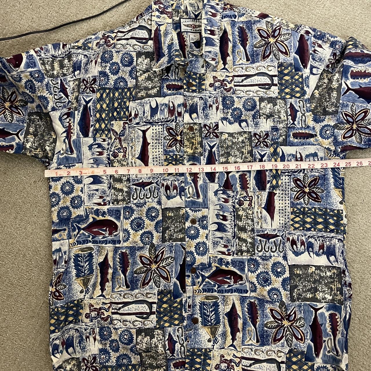 Straight Down Fishing Button Up Shirt Size XL - Depop