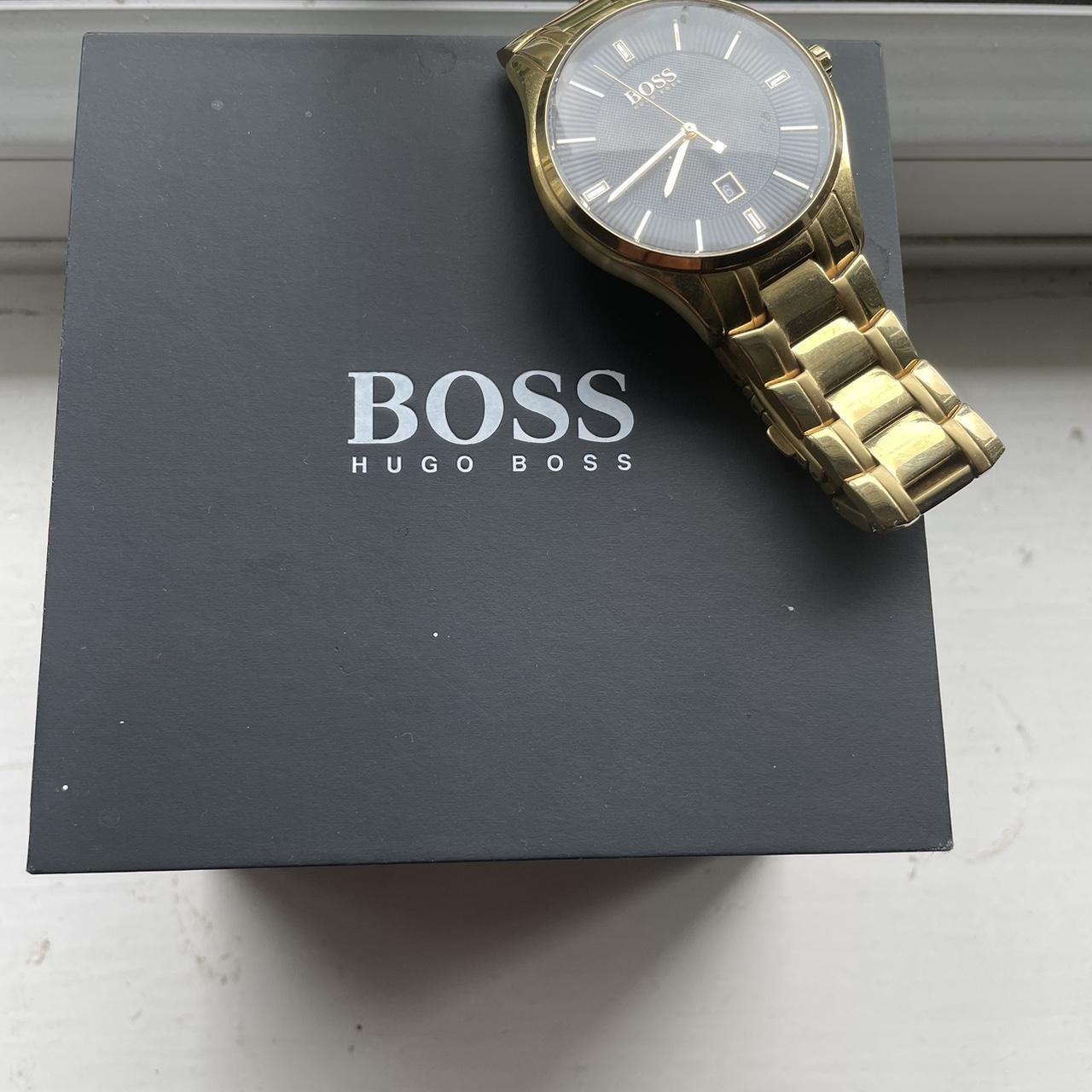 Gold Hugo Boss watch, very good condition. Going... - Depop