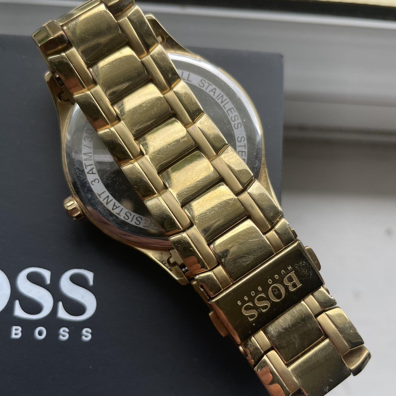 Gold Hugo Boss watch, very good condition. Going... - Depop