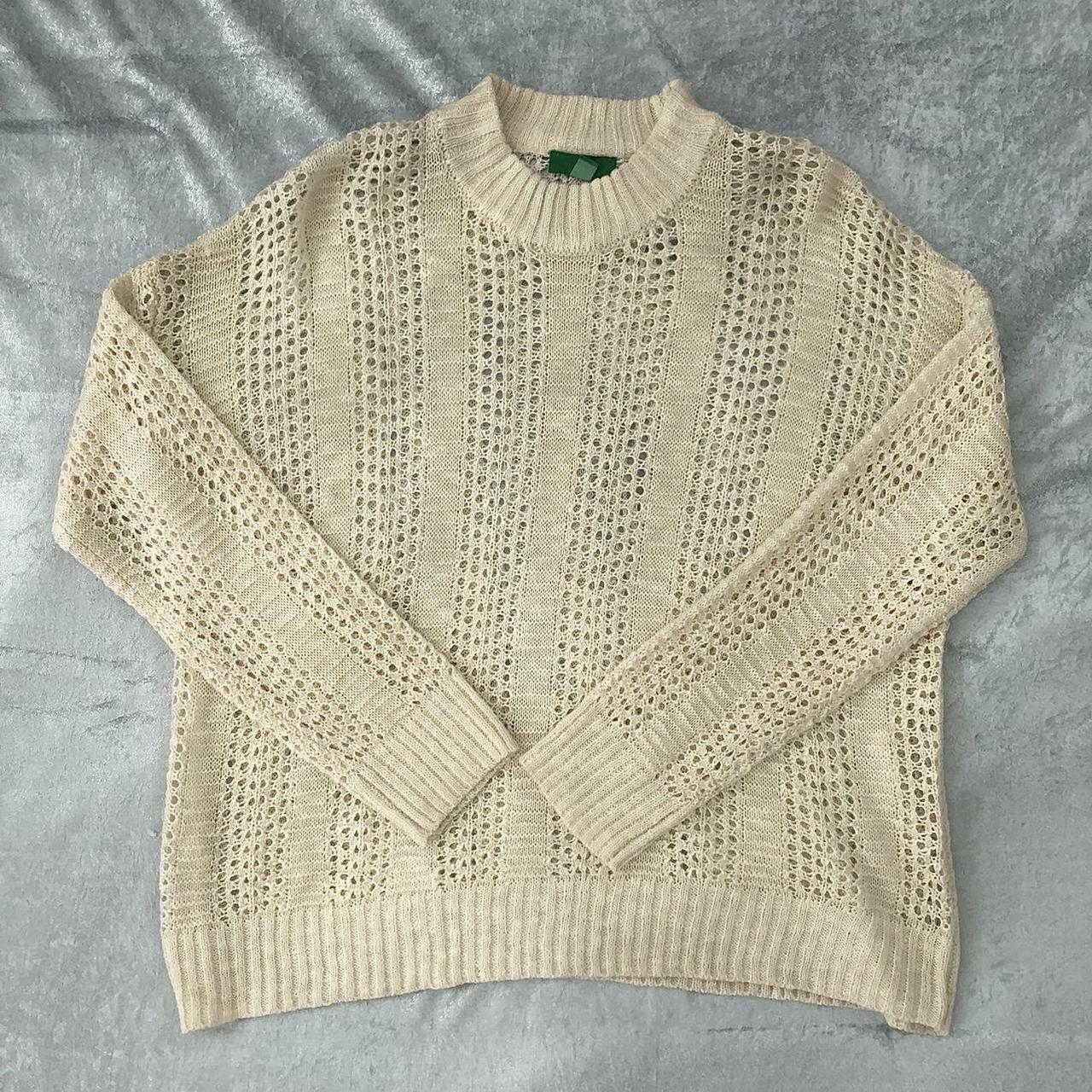 Angelic Loose Knit Sweater ♡ it’s giving of... - Depop