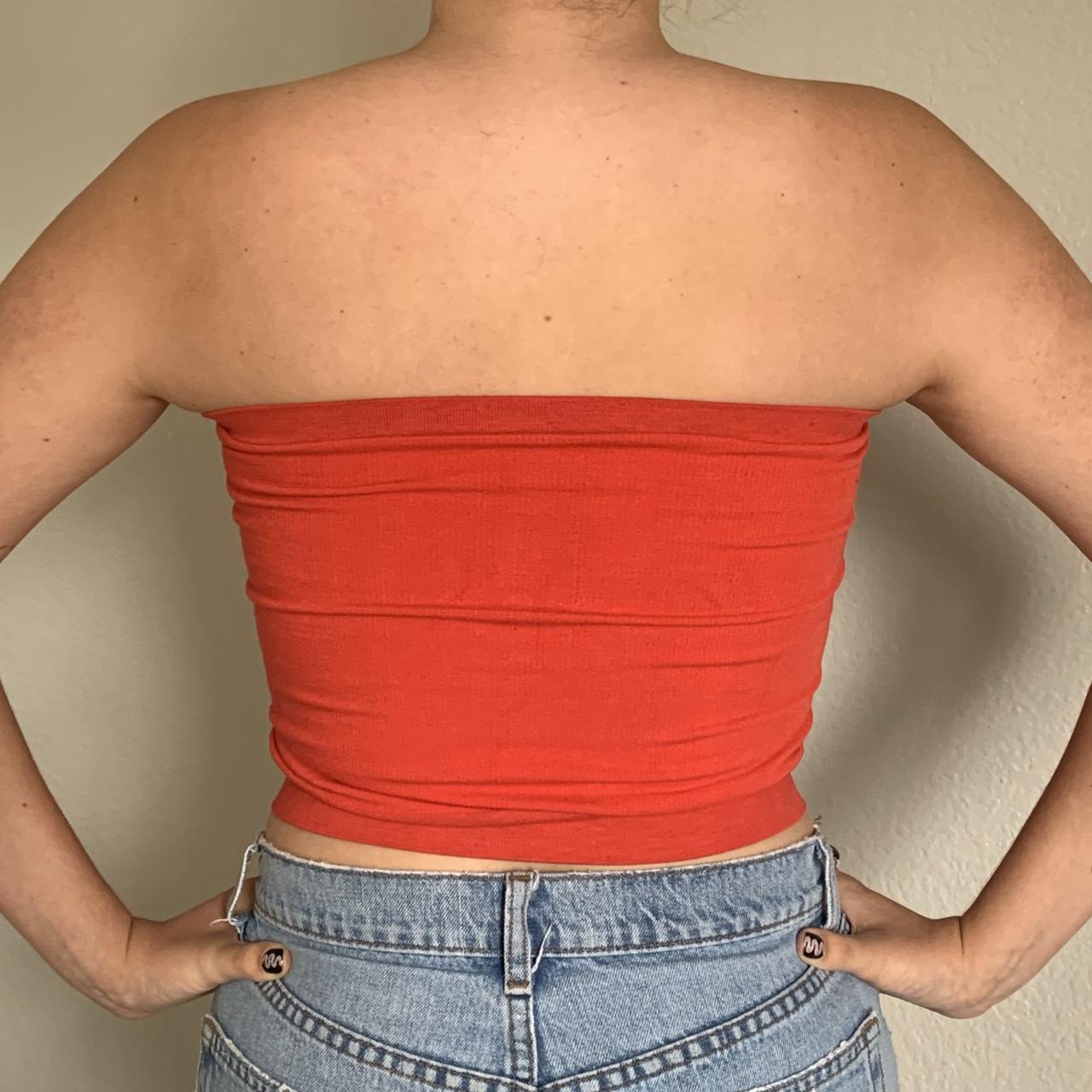 Super cute red tube top. Perfect staple item for... - Depop