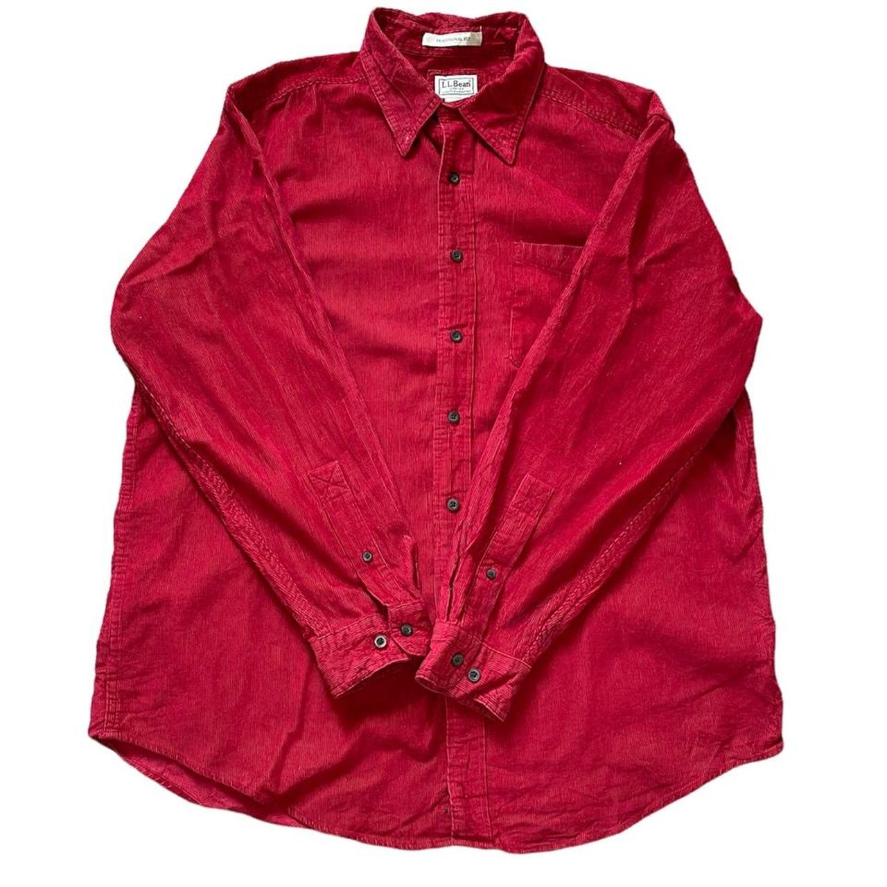 L.L.Bean Men's Red Shirt | Depop