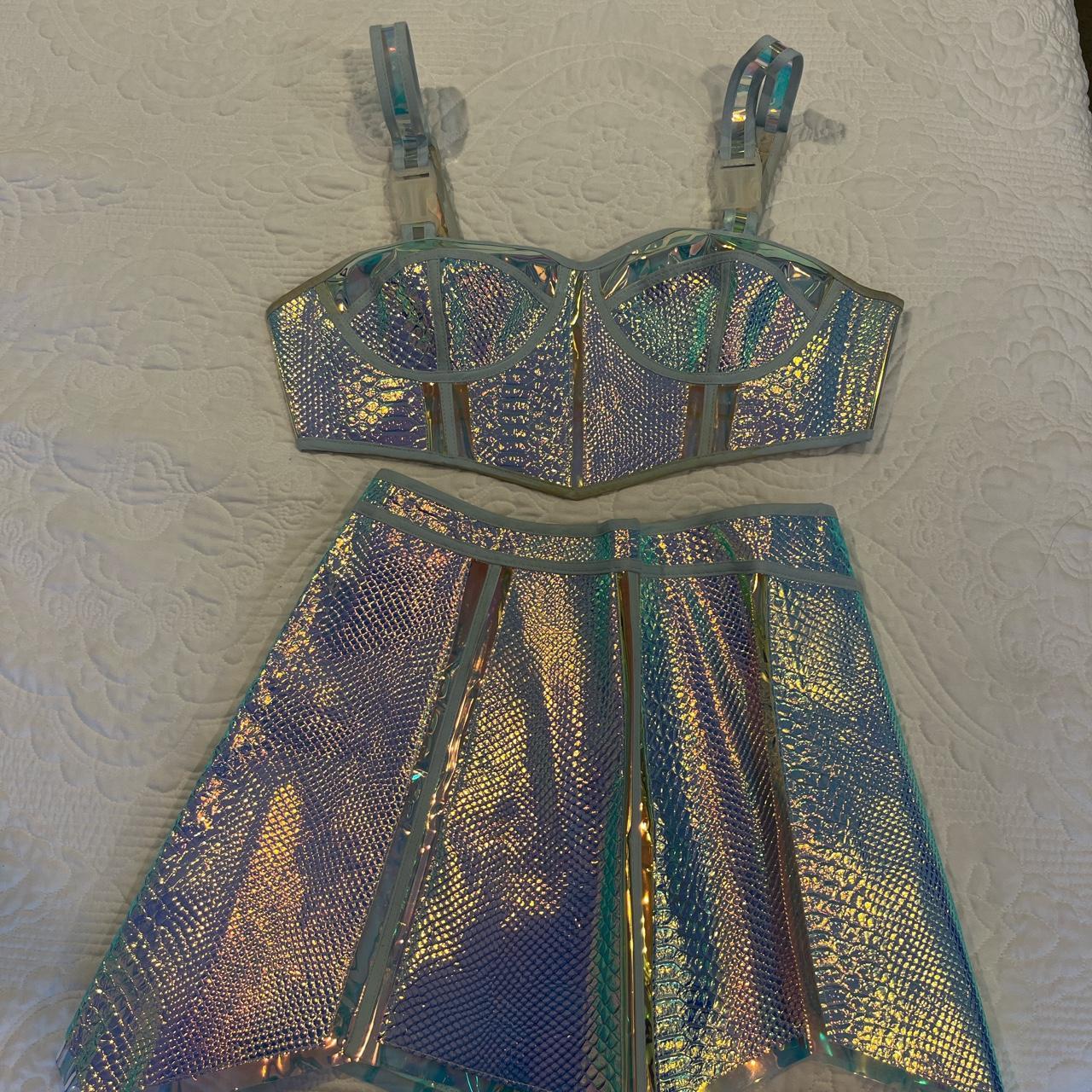 Dollskill set! wore once ! The skirt has a rip up... - Depop