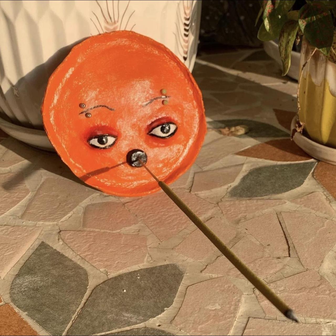 Handmade Incense Holder. Punk Clay Sculpture with... - Depop