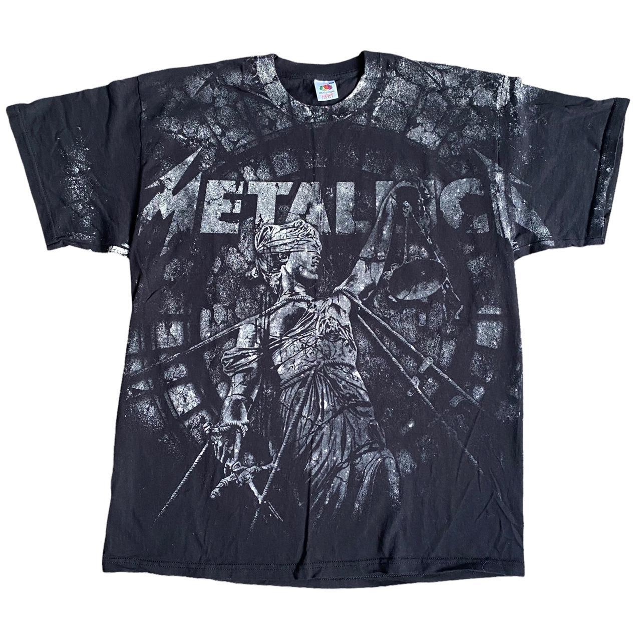 metallica official merchandise all over print... - Depop