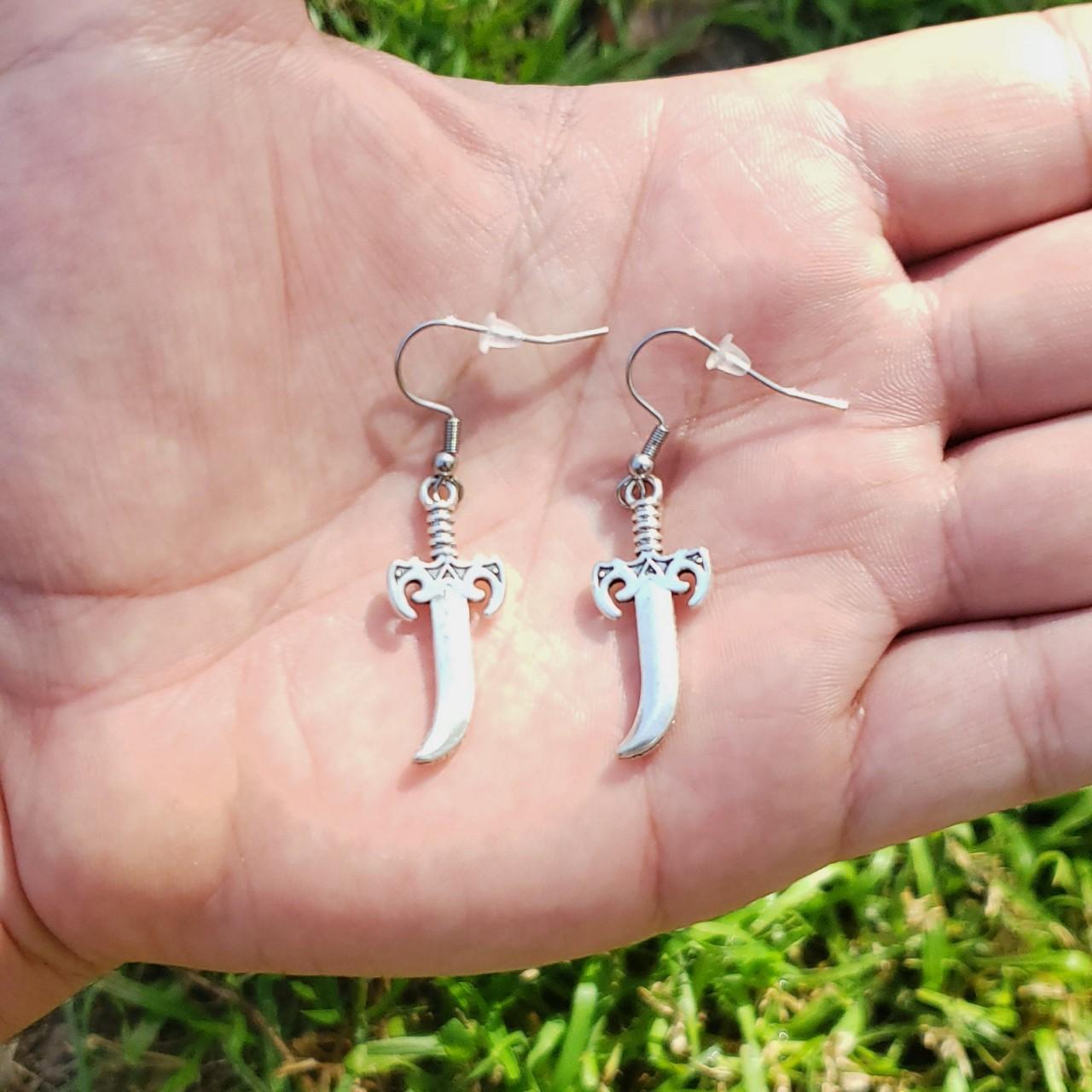 💫Curved Dagger Earrings💫 💎100% Surgical Stainless... - Depop