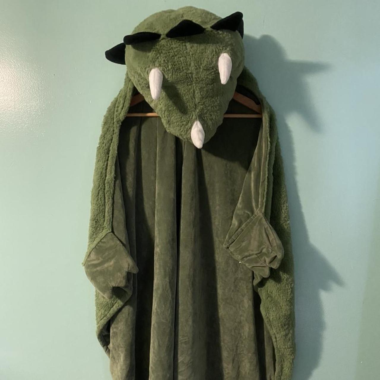 Cute Dino robe/blanket, doubles as a Halloween... - Depop