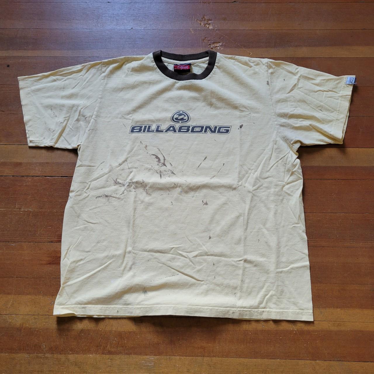 vtg y2k BILLABONG wave logo spellout graphic print... - Depop