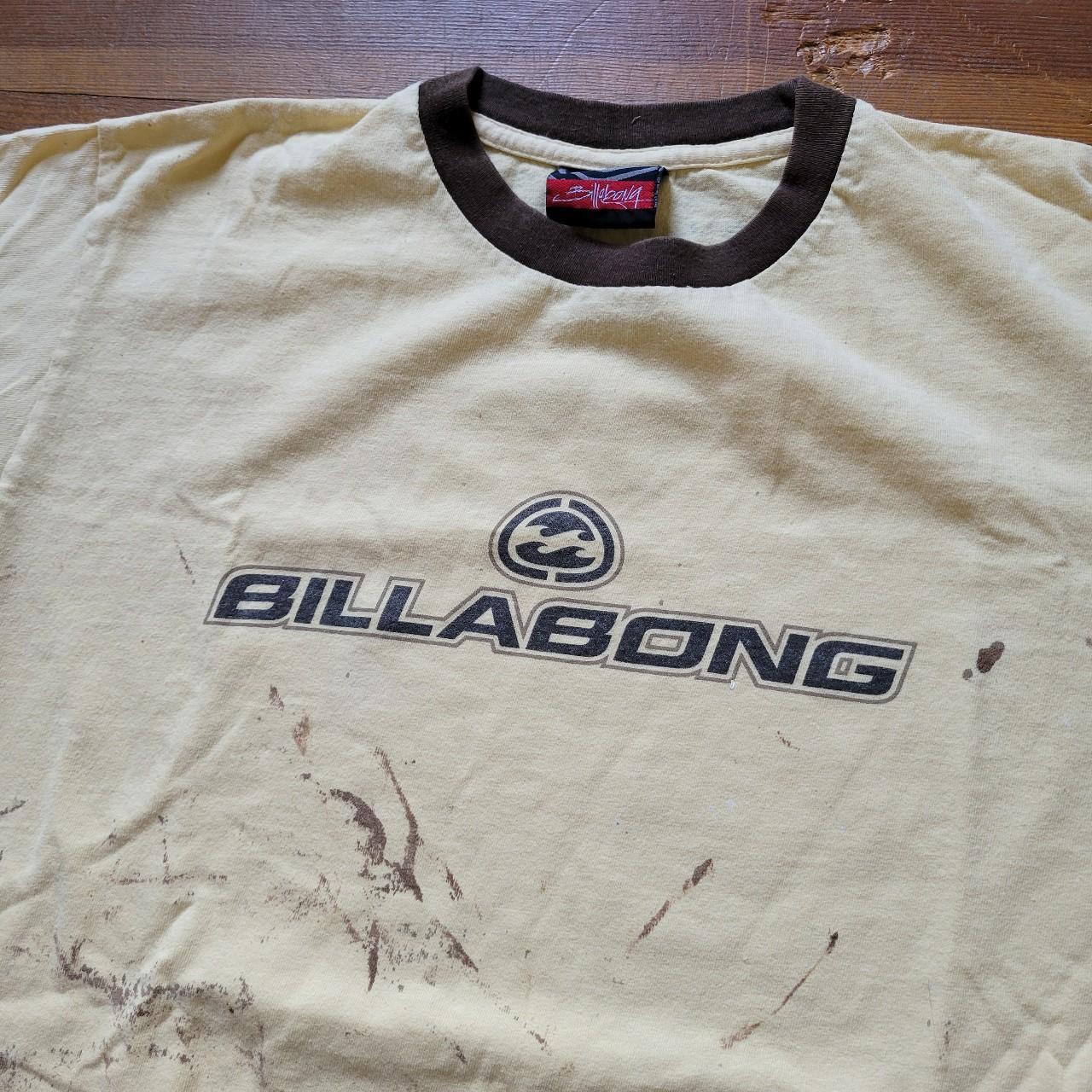 vtg y2k BILLABONG wave logo spellout graphic print... - Depop