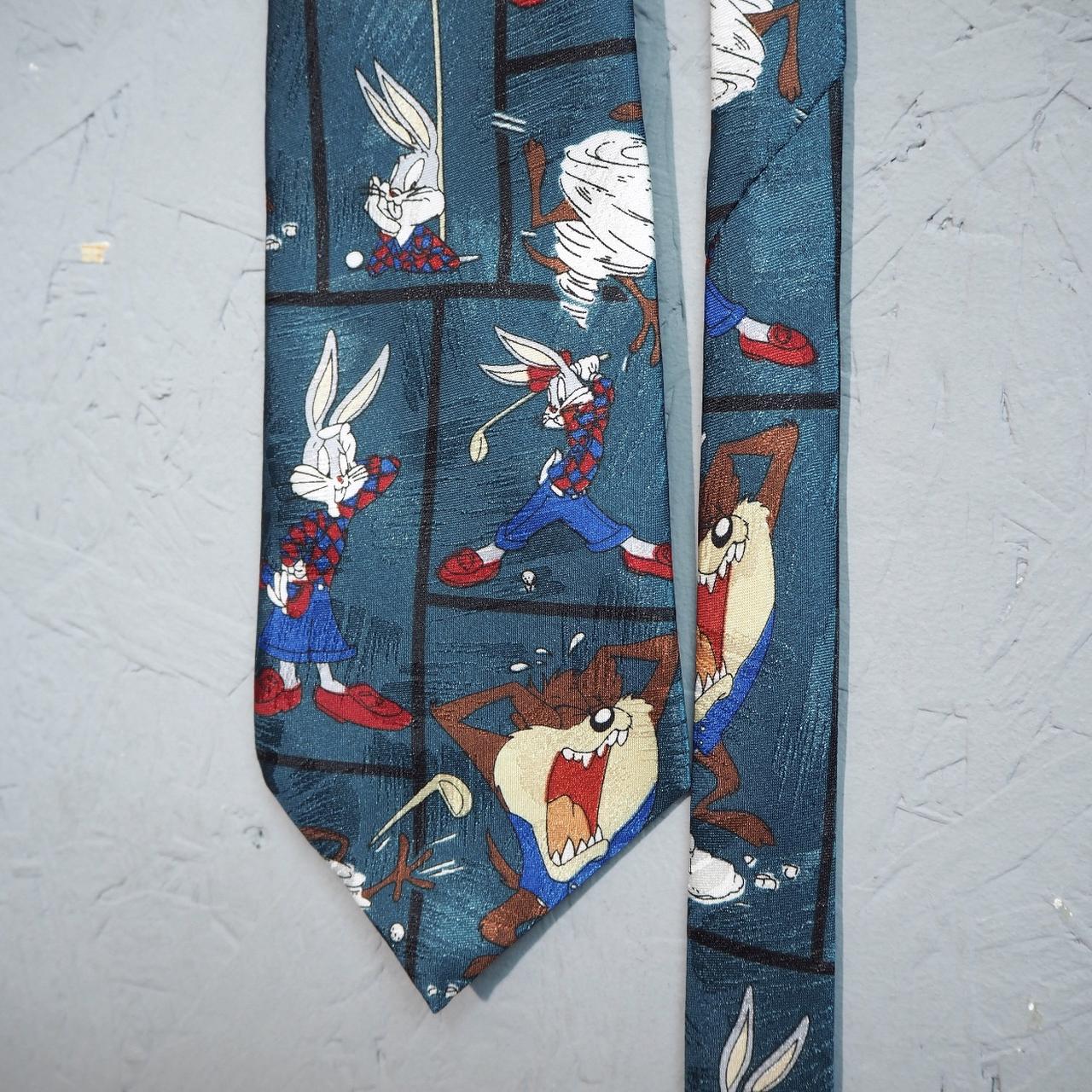 Vintage Taz Tie ! Looney tunes branded golfing Taz... - Depop