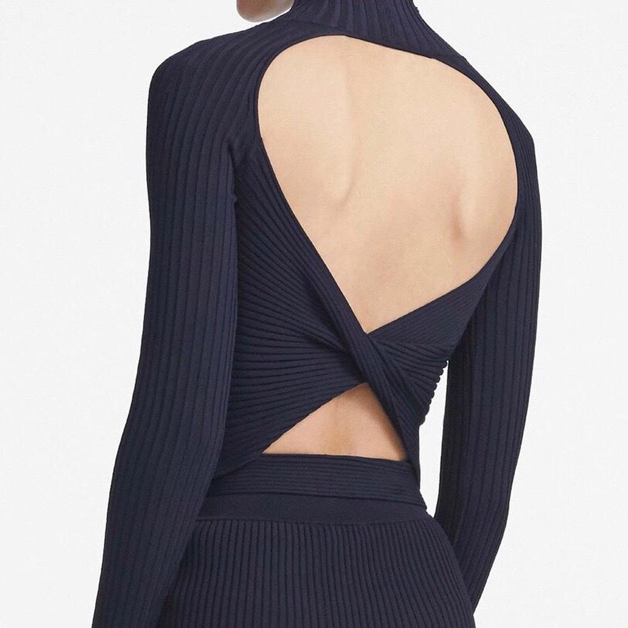 rent: Dion Lee twist back long sleeve top in... - Depop