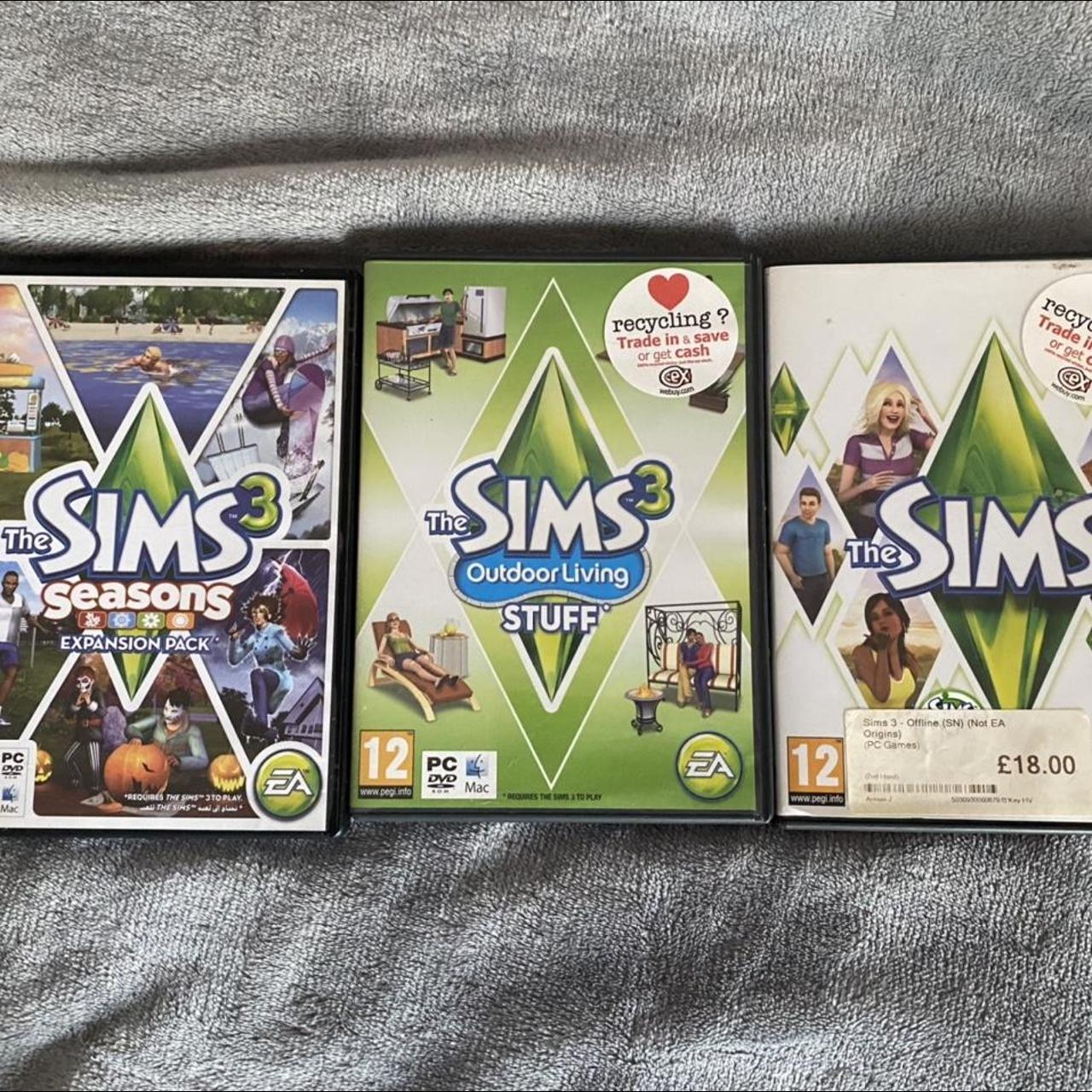the sims 3 + 2 expansion packs all in good working... - Depop