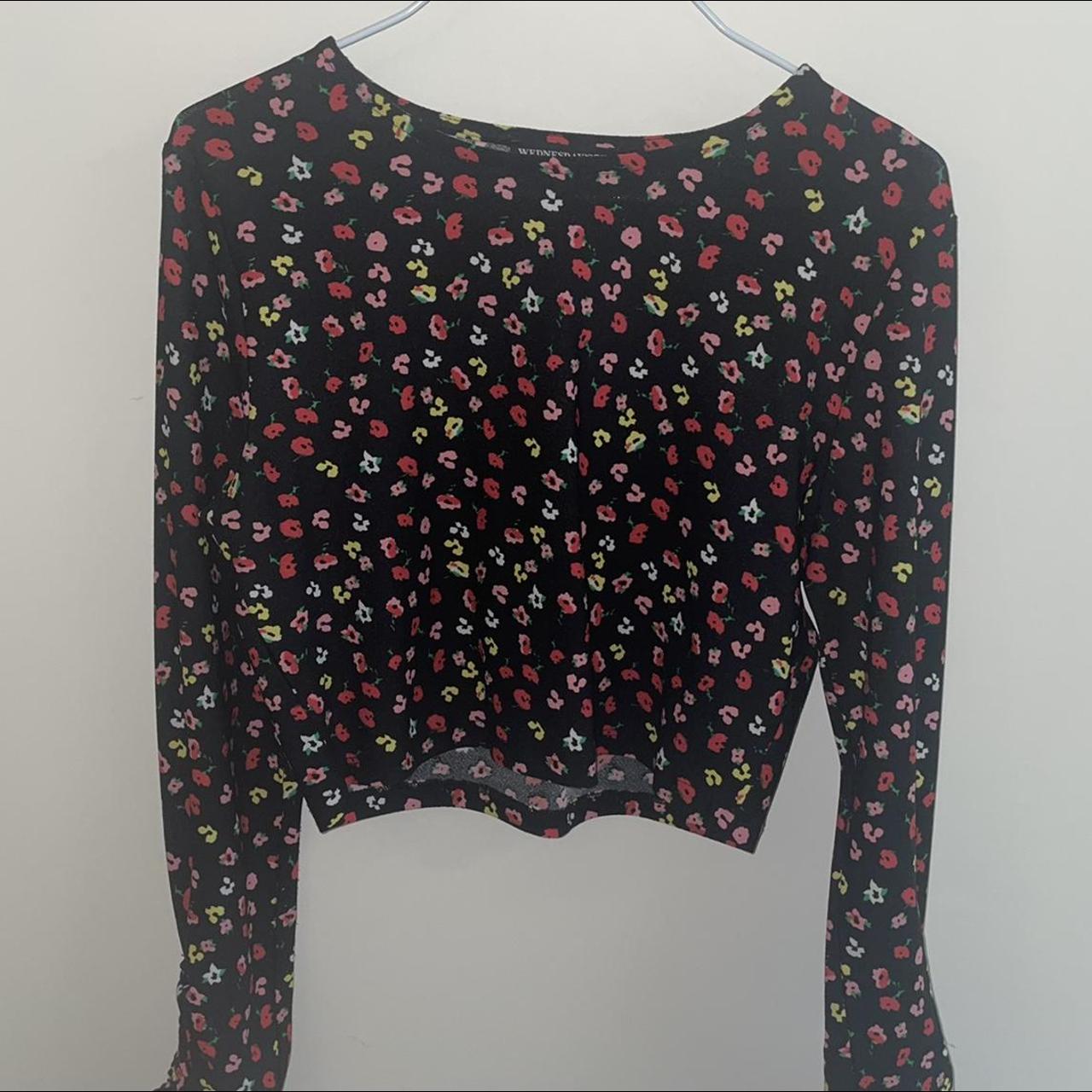 Wednesday's Girl Women's multi Crop-top | Depop