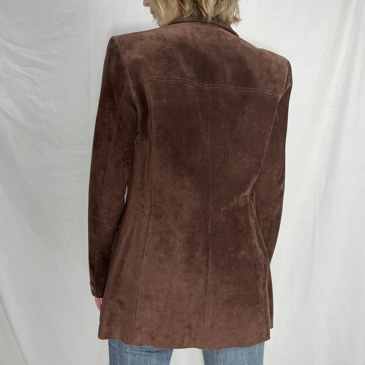 danier brown suede jacket 🍂 genuine leather and... - Depop