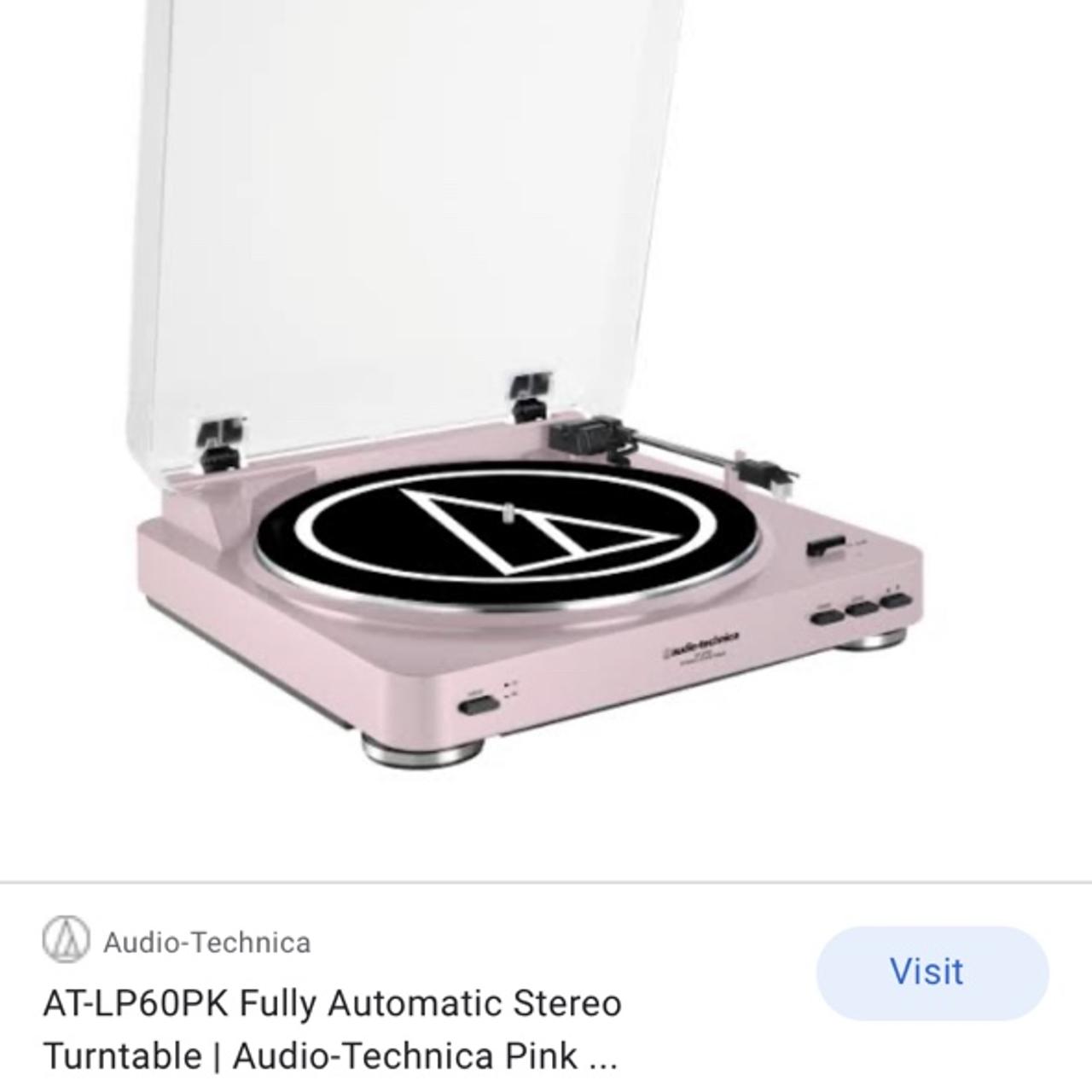 iso pink audio technica at-lp60pk turntable! :)) if... - Depop