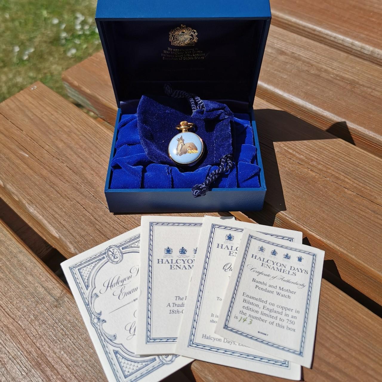 Small Halcyon Days Disney's "Bambi & Mother" pocket... - Depop