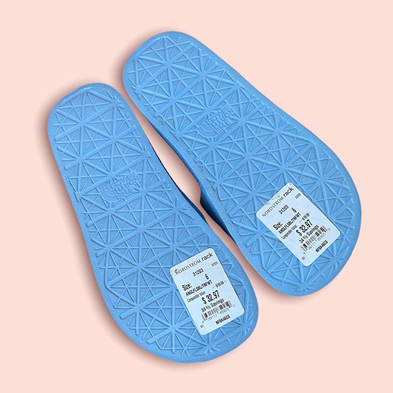 NEW North Face Baby Blue Puffer Slides, 6 #nwot... - Depop