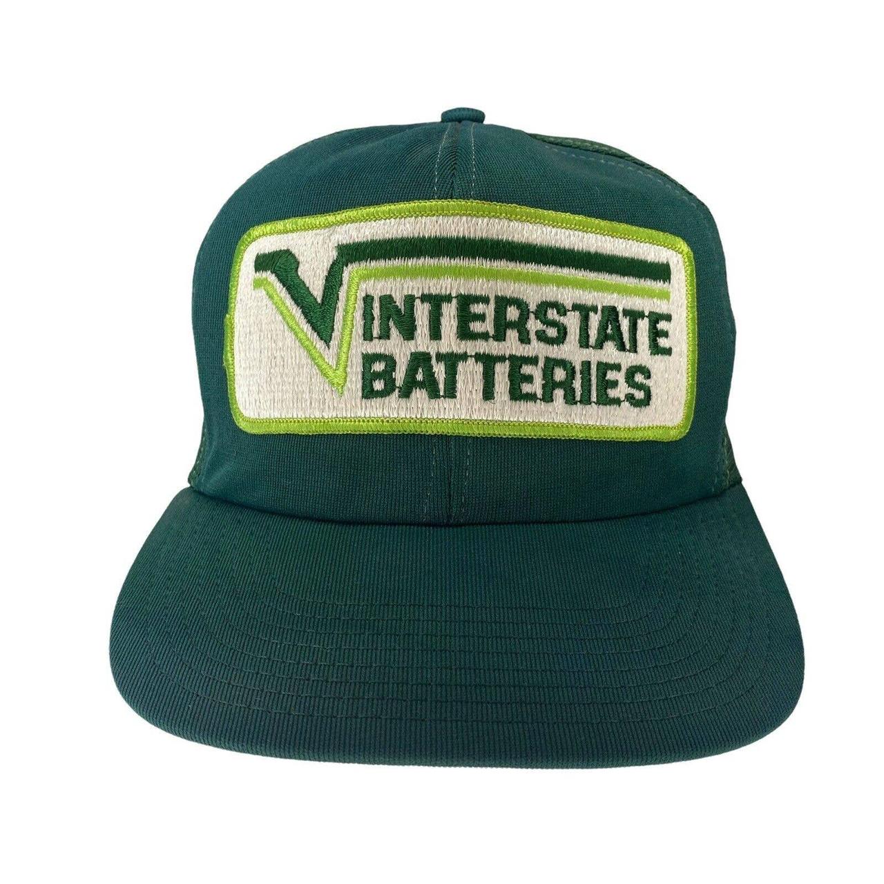 This vintage Interstate Batteries hat is in used... - Depop