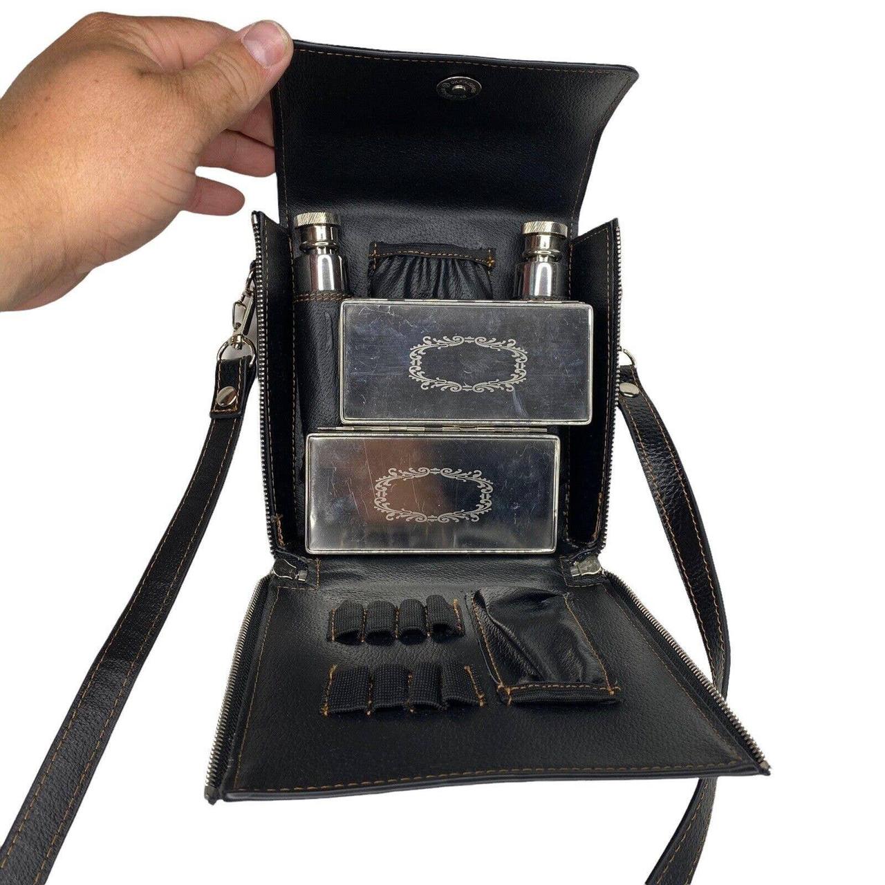 This shoulder bag flask set is in very gently used... - Depop