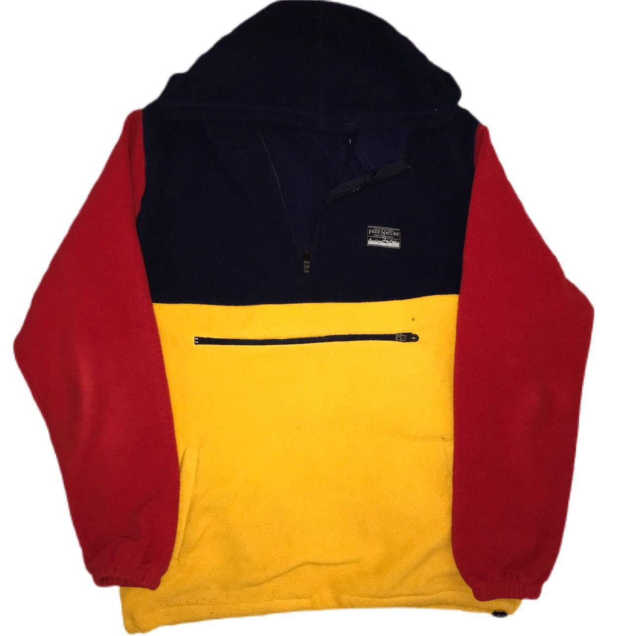 Vintage Free Nature Fleece Hoodie Size Medium... - Depop