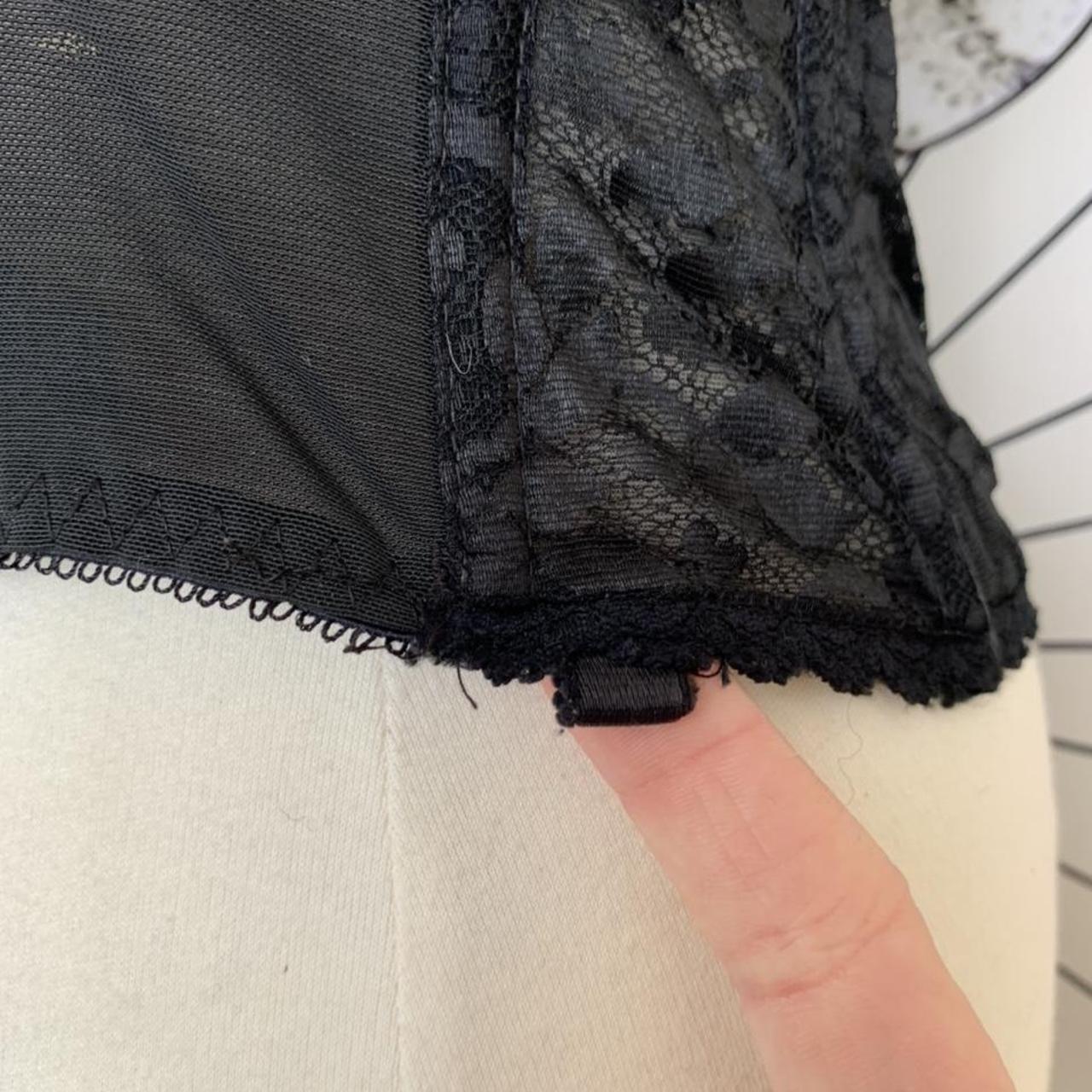 Vintage JCPenney longline lace bra -Union... - Depop