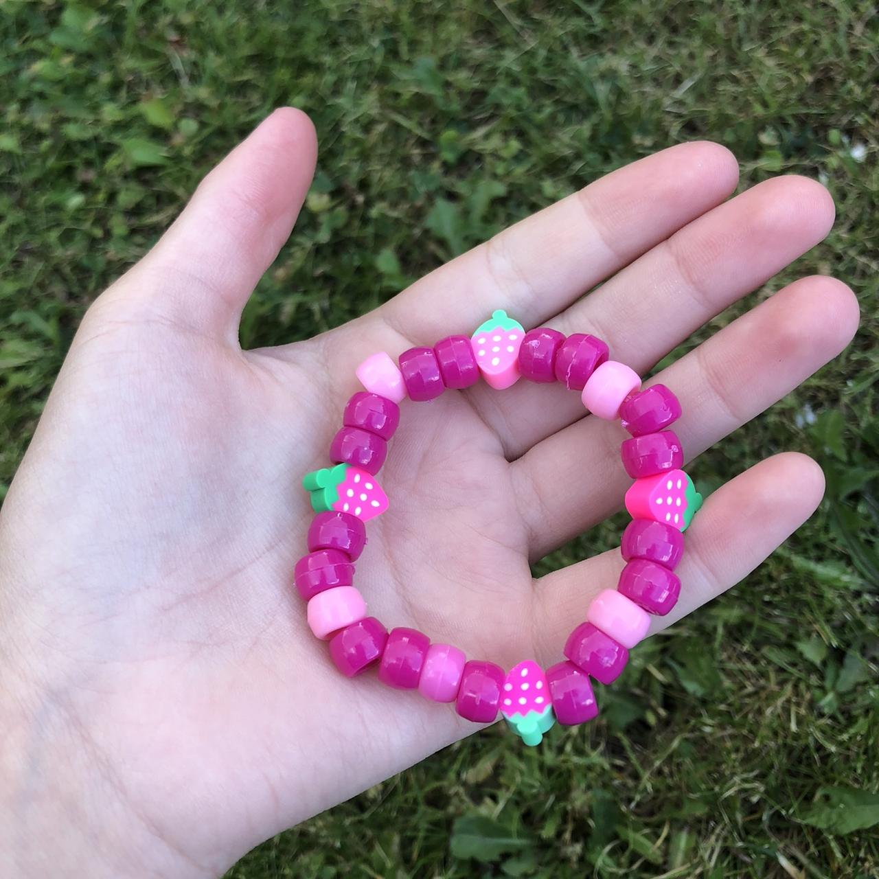 Fruit kandi bracelet 🍓 Only one available!!🍓 light... - Depop