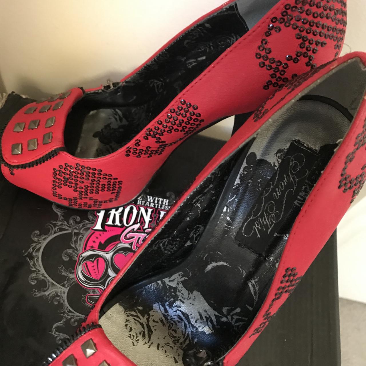 Iron fist ladies ruff rider platform in red Size... - Depop