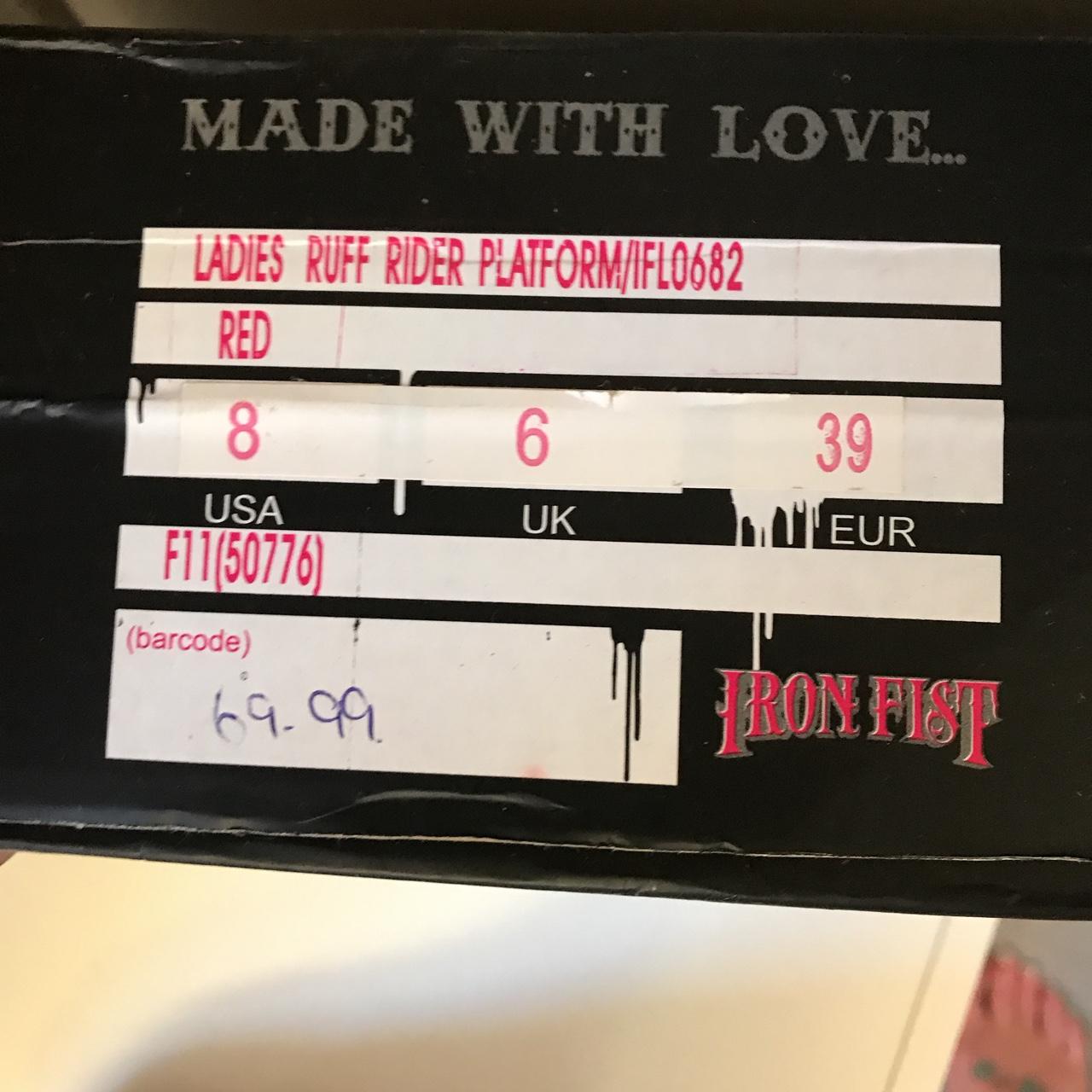 Iron fist ladies ruff rider platform in red Size... - Depop