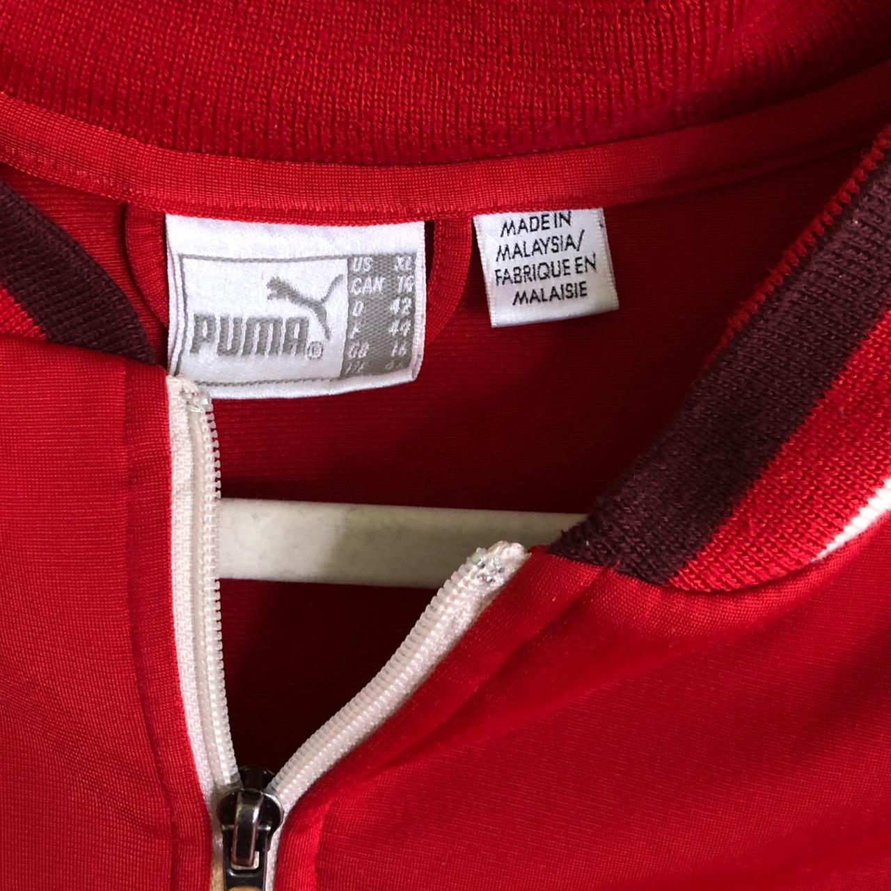 Red Puma Track Jacket‼️ Size XL boys, modeled on size... - Depop