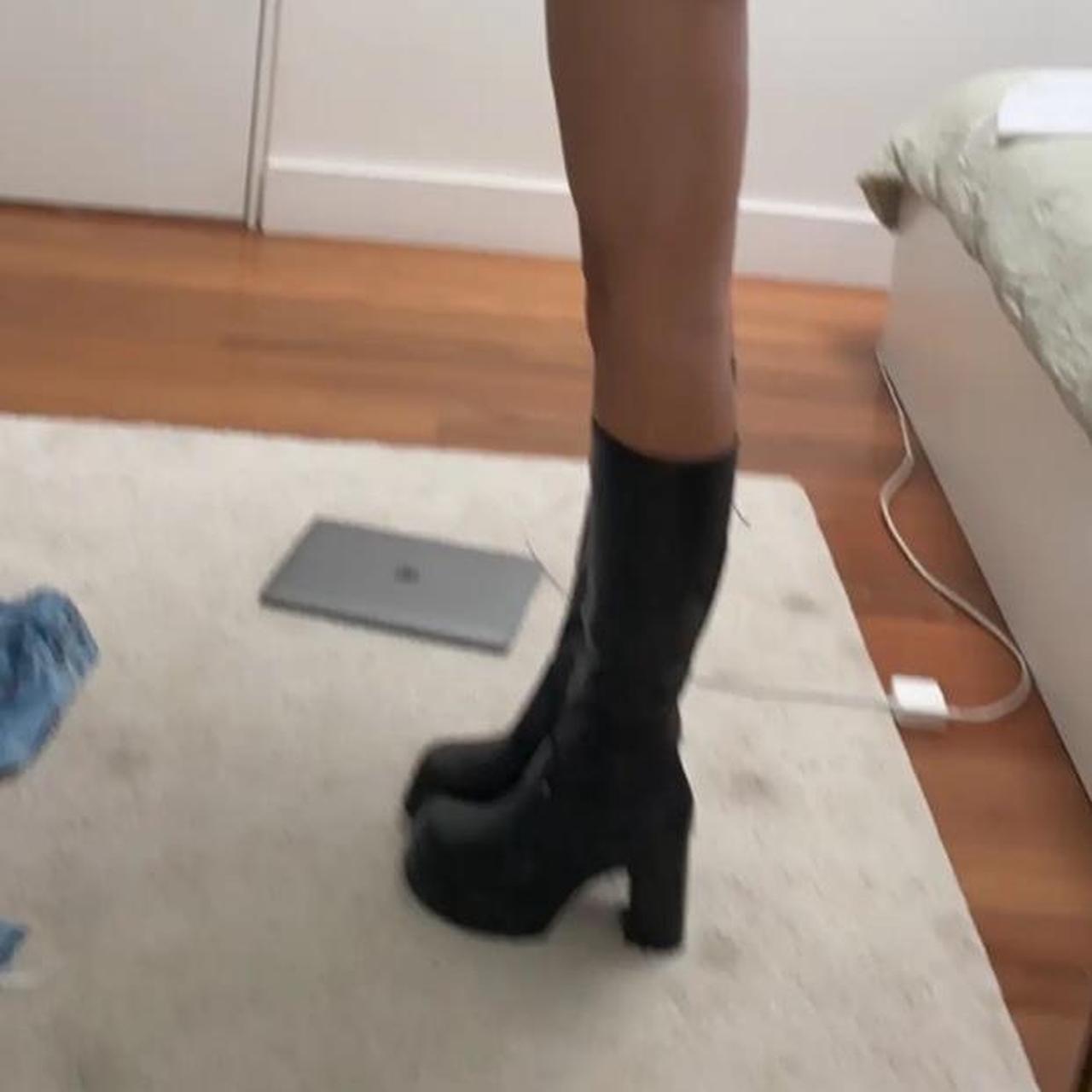 ROC Nebraska boots. Knee high boots with a slight... - Depop