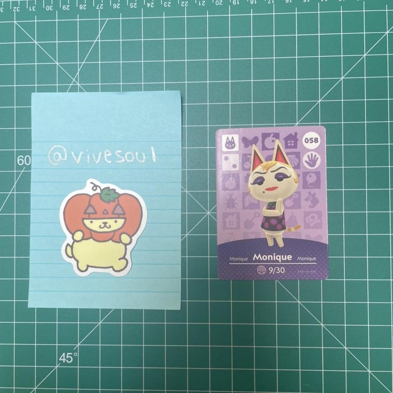 monique animal crossing amiibo card ♡ will ship in... - Depop