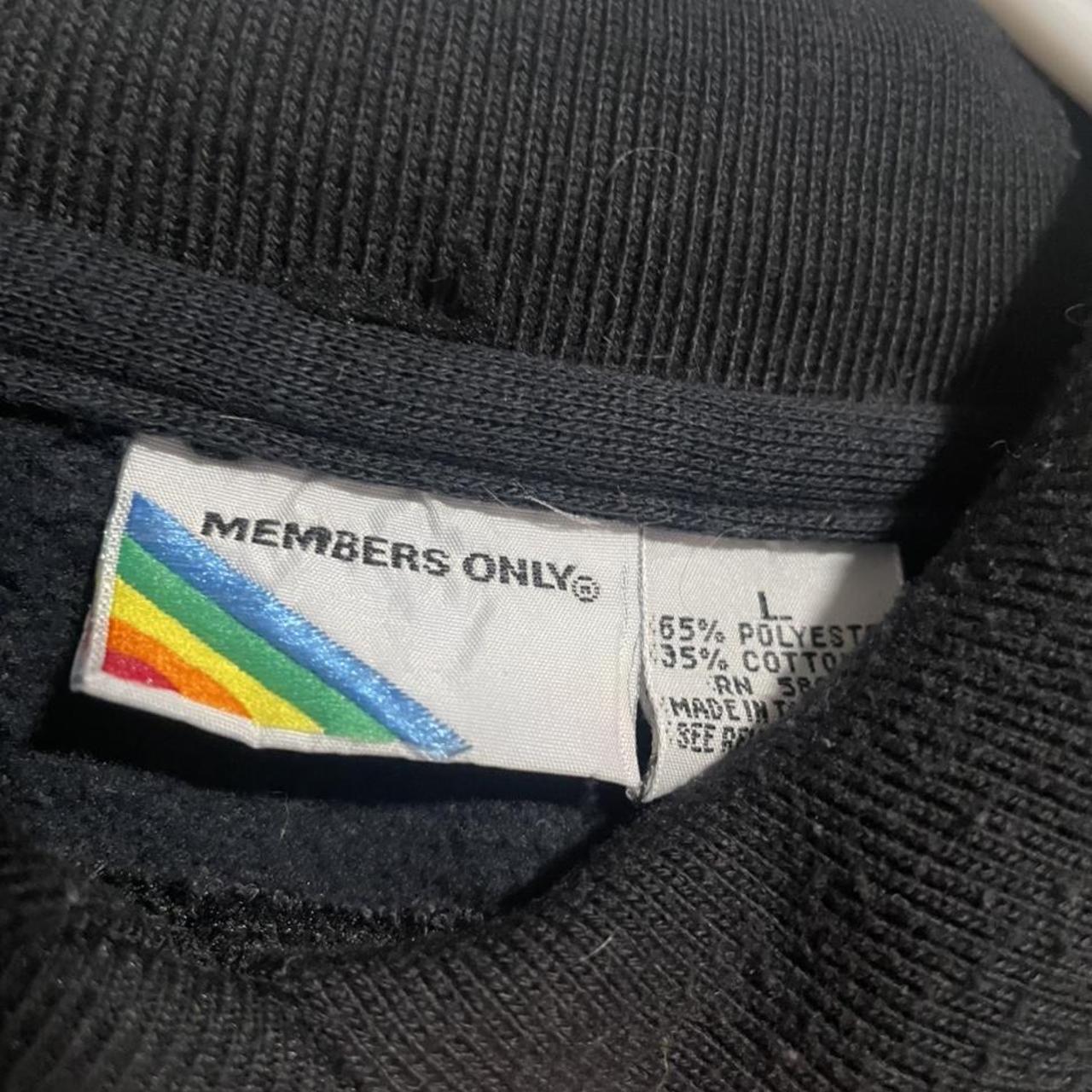 vintage 80s/90s members only logo collared... - Depop