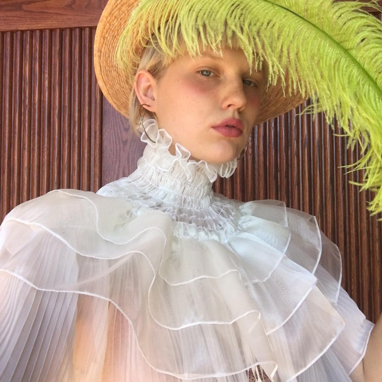 🤍 Classic Handmade Clown Collar in White 🤍 Custom... - Depop