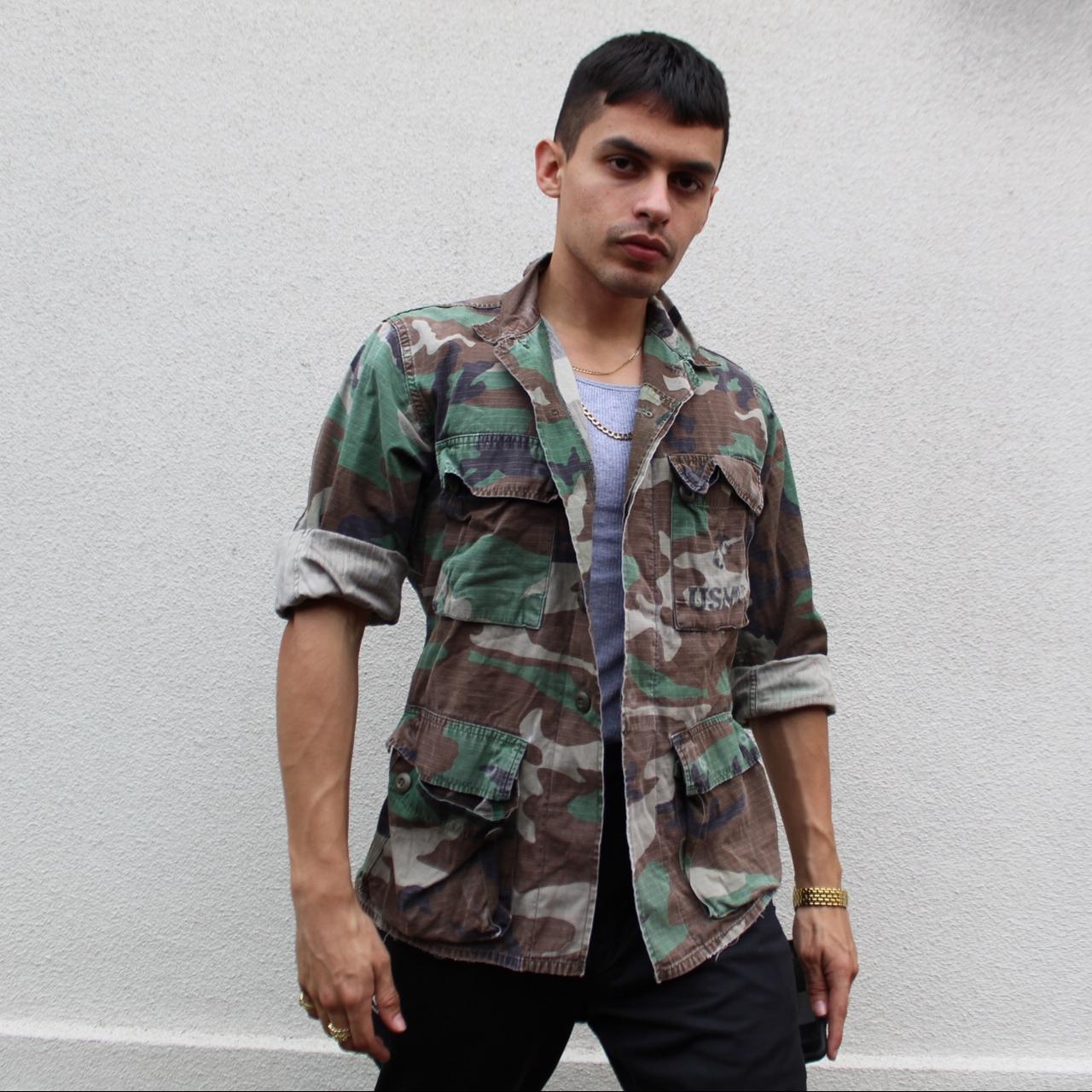 Woodland Camouflage Combat print was Introduced to... - Depop