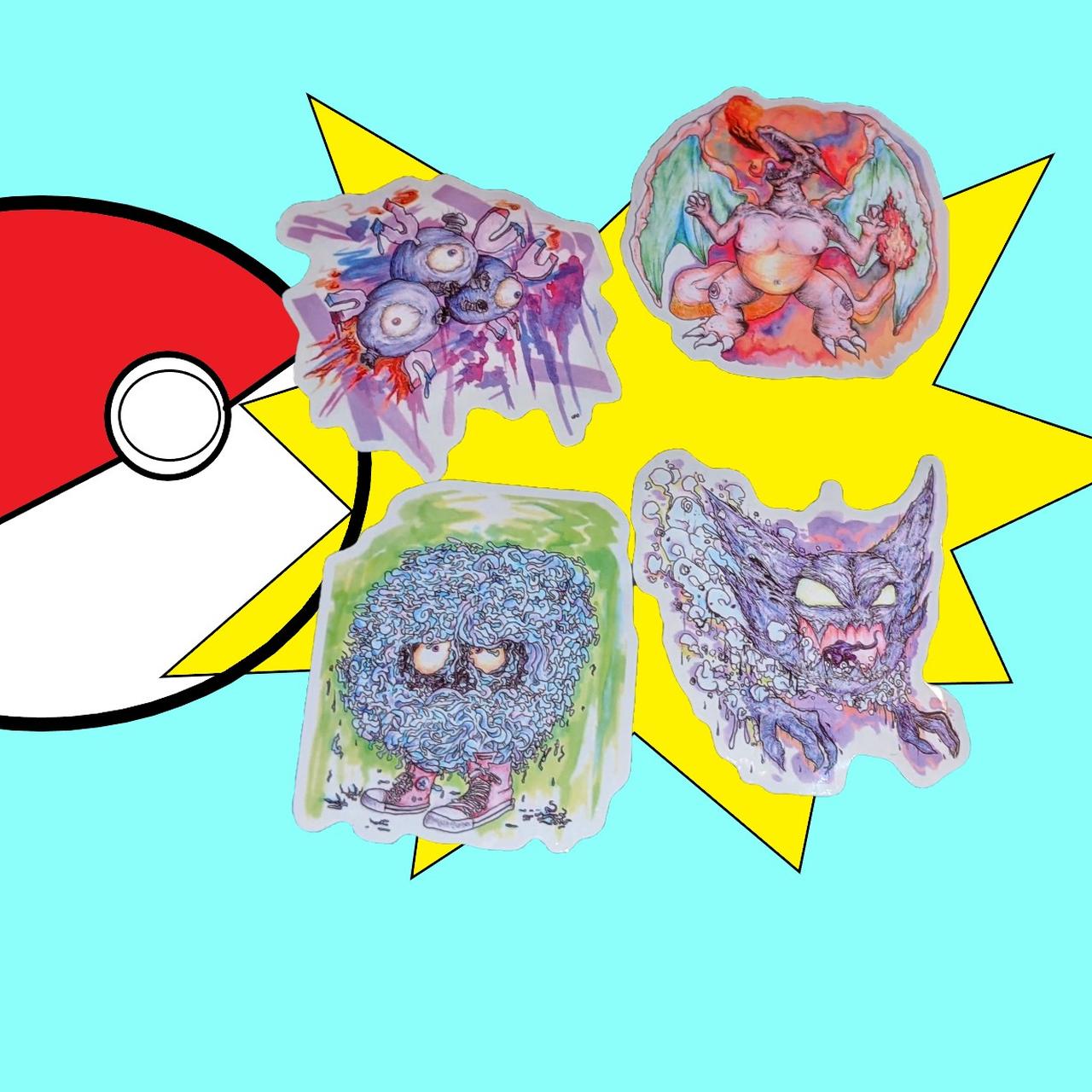 Pokemon Sticker Pack (4) adhesive vinyl... - Depop