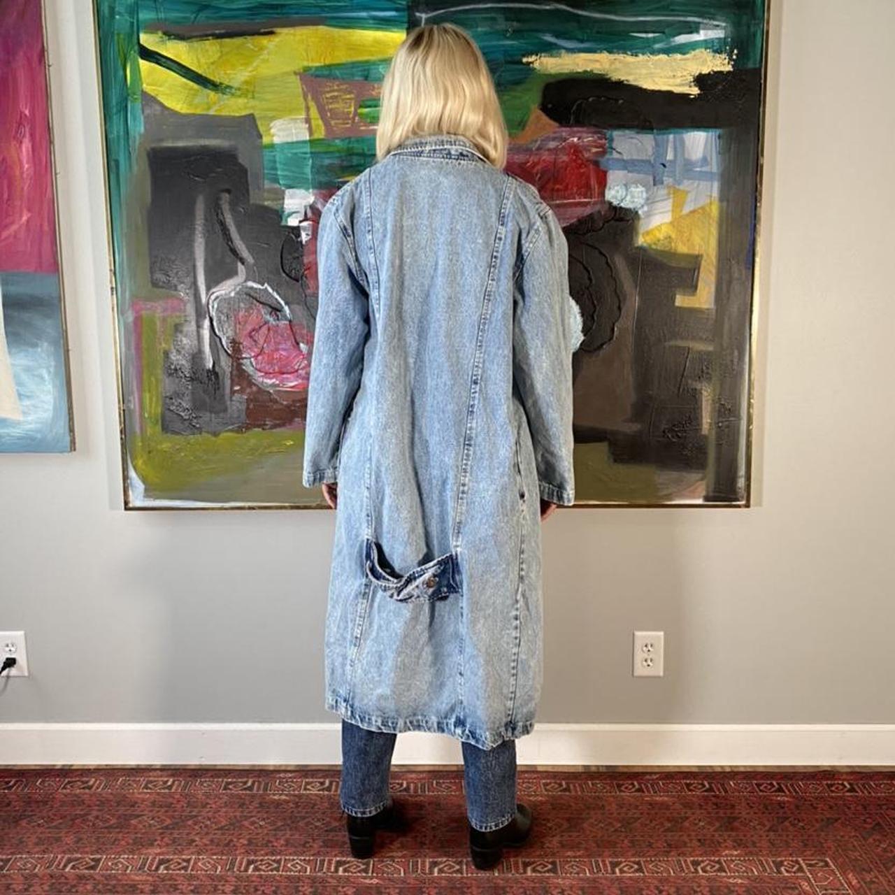 Long Light Wash Denim Duster Brand: Daniel Size:... - Depop