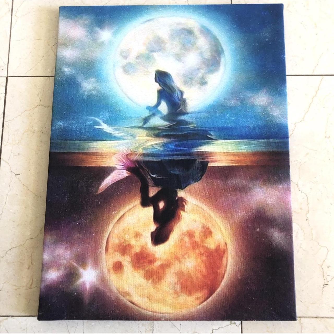 Mermaid Duo-Side Painting / Artwork on Canvas. Not... - Depop