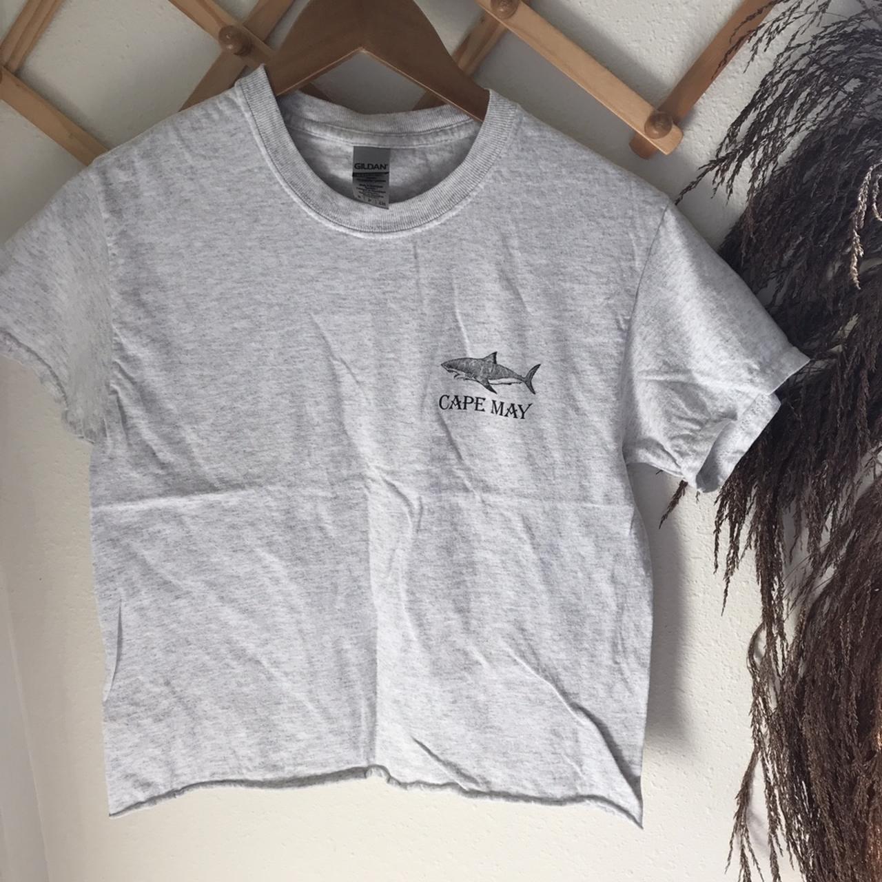 Cape may shark tshirt size small cropped - Depop
