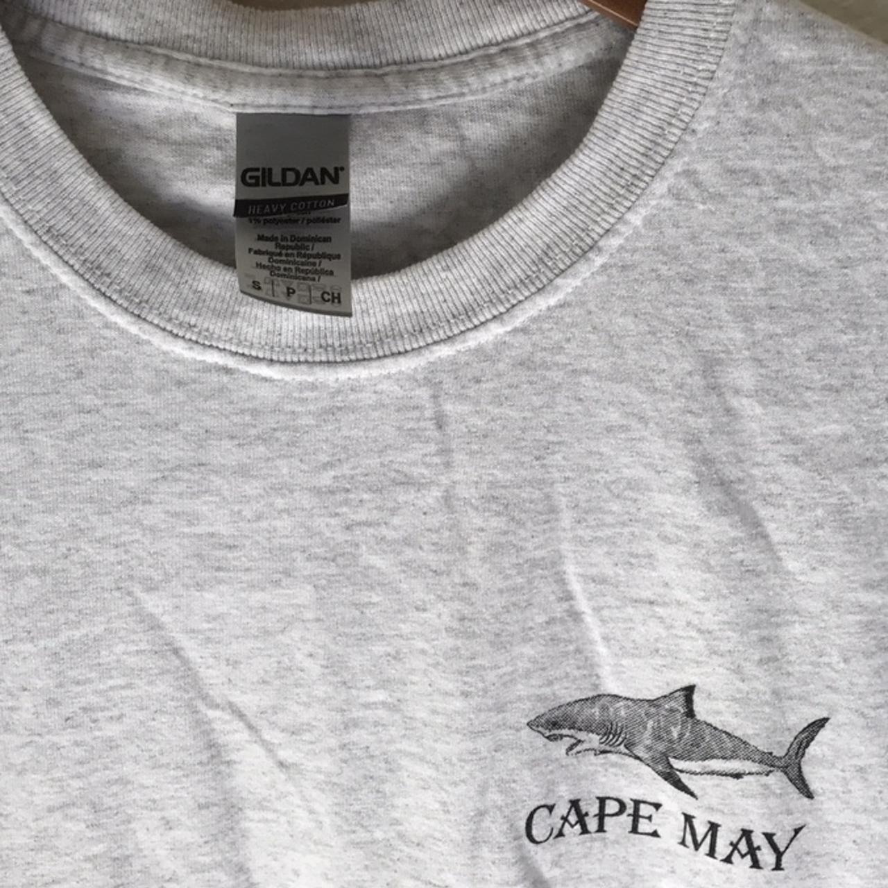Cape may shark tshirt size small cropped - Depop