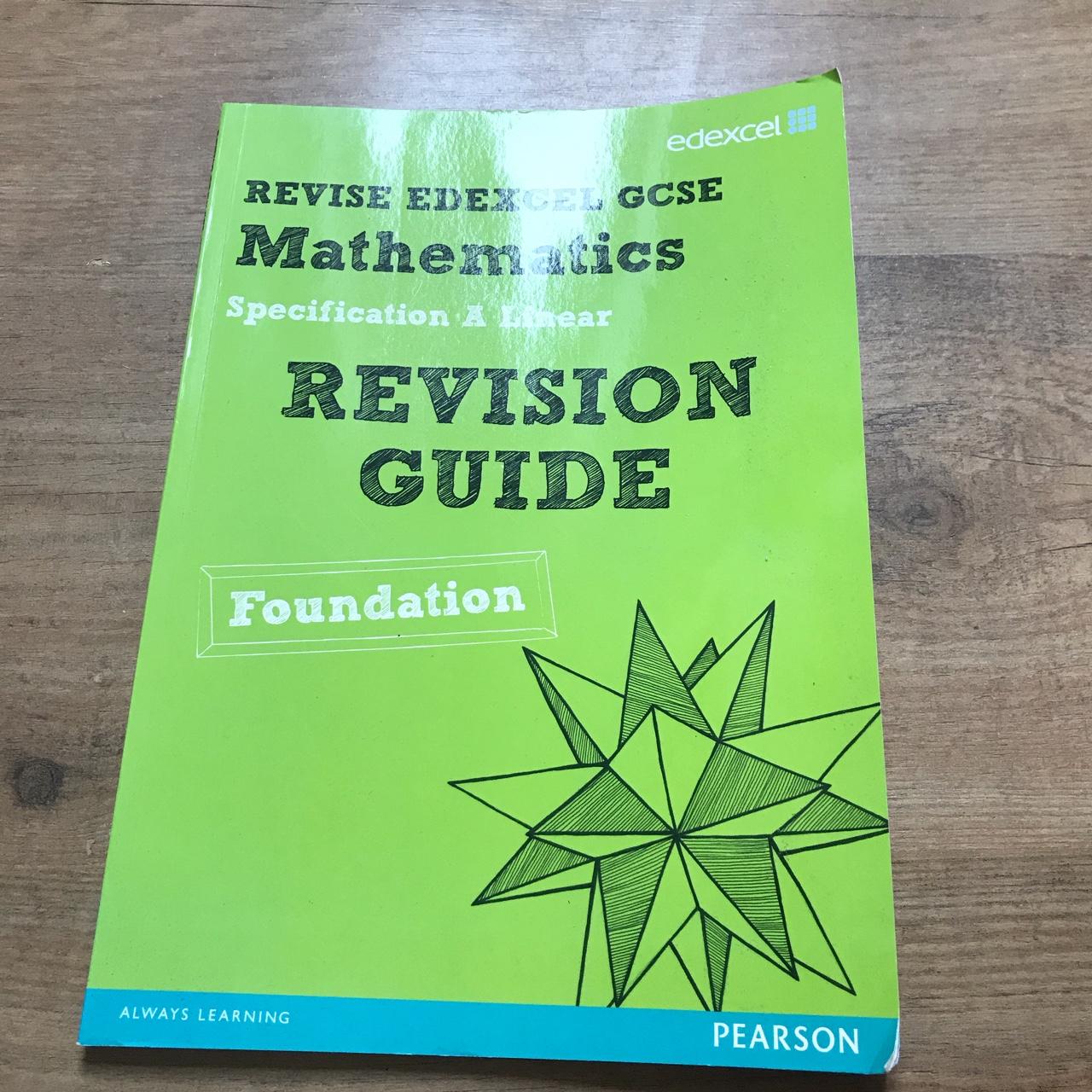 edexcel gcse maths foundation revision guide. - Depop