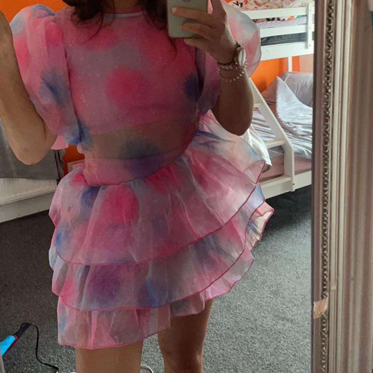 Gypsabella Mesh Puff Sleeve Dress. Bought of here... - Depop