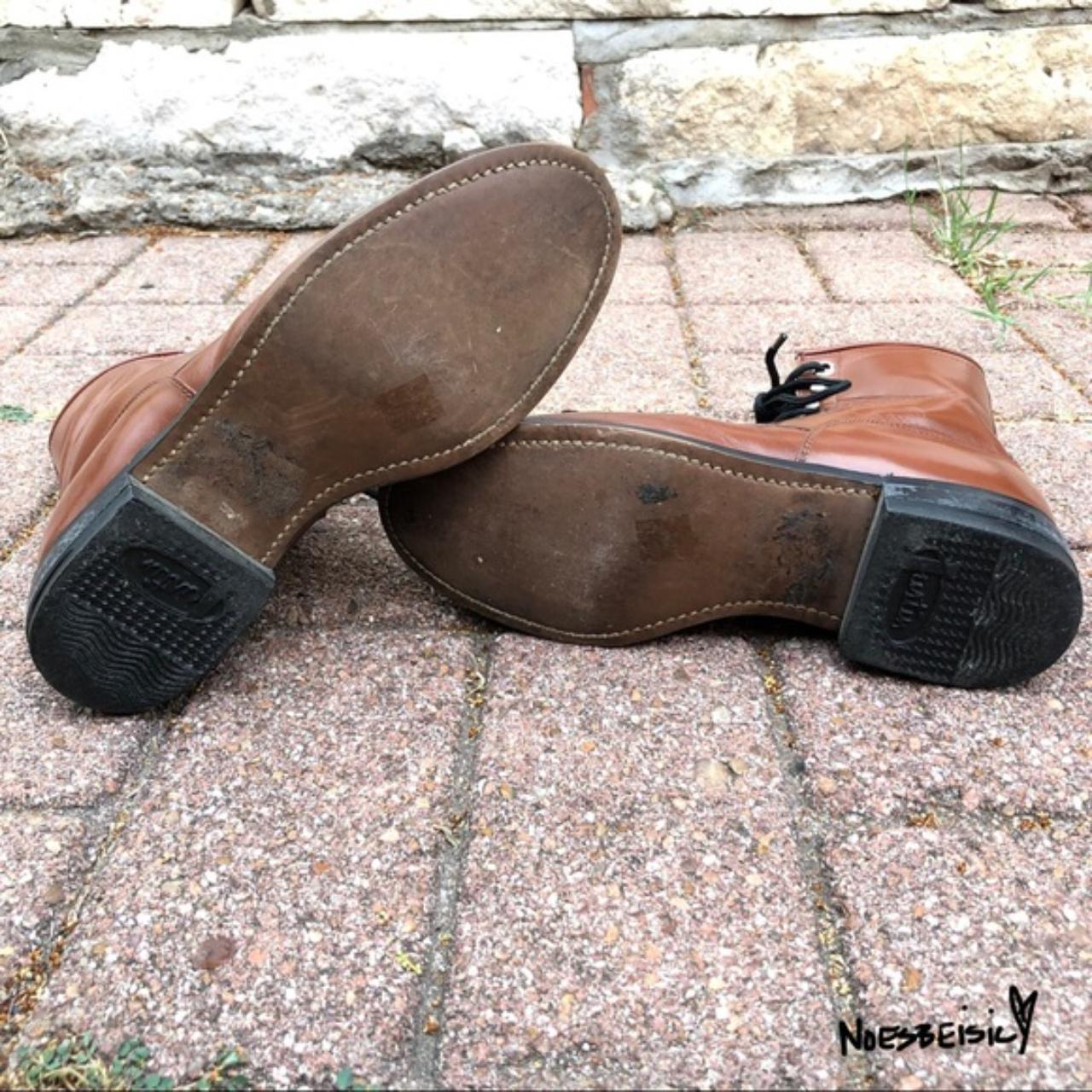 Vintage Justin Ropers Lace Up Leather Boots Justin... - Depop