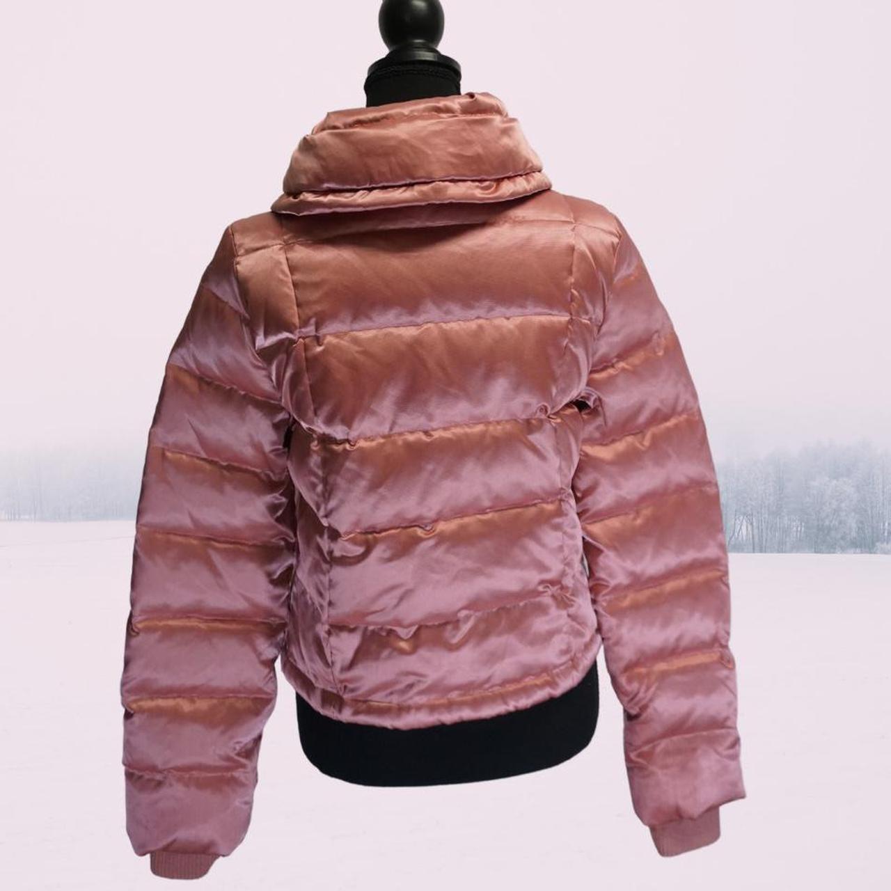 Vintage GUESS - Pink Cropped Puffer Jacket in great... - Depop